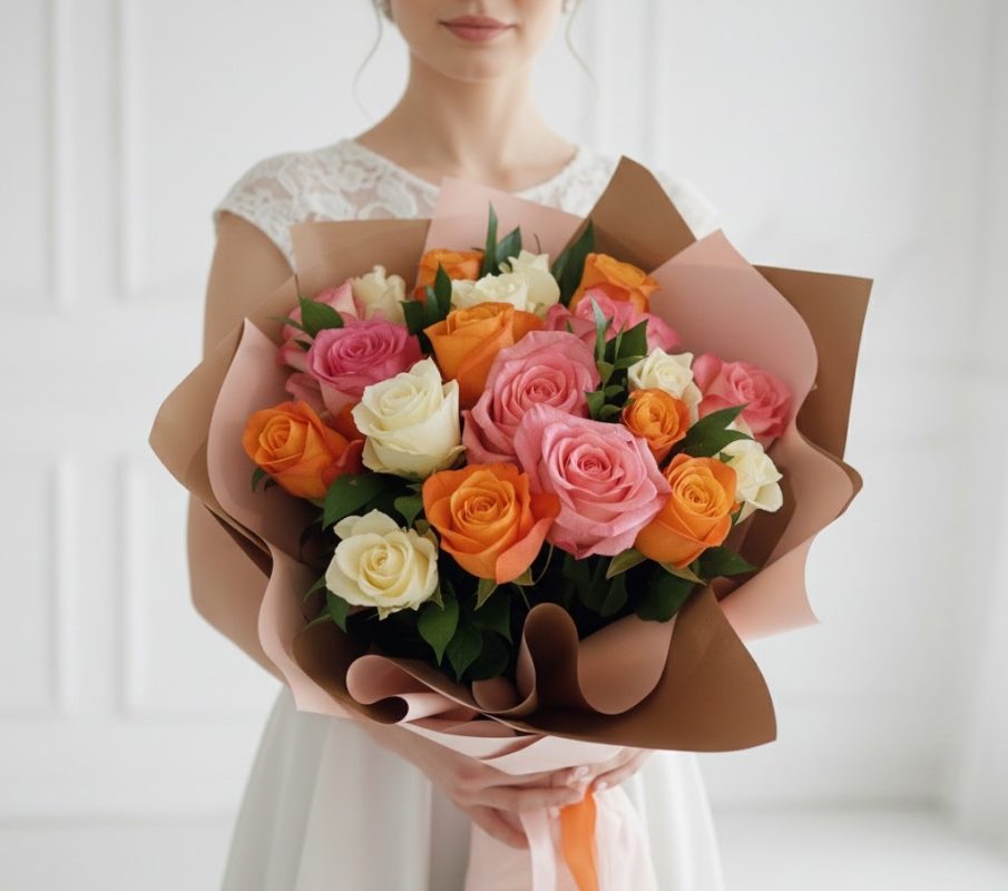 Lavinia 21 Mix Roses - Local Florist Istanbul - Send Flower- Same Day ...